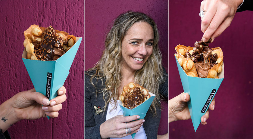 Bubble Wrap Waffle é a nova sensação da confeitaria da chef Carole Crema