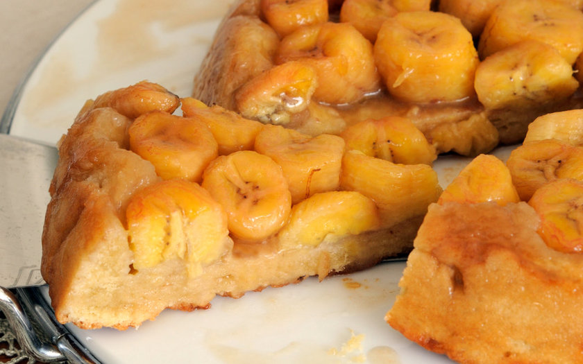 Receita: bolo invertido de banana