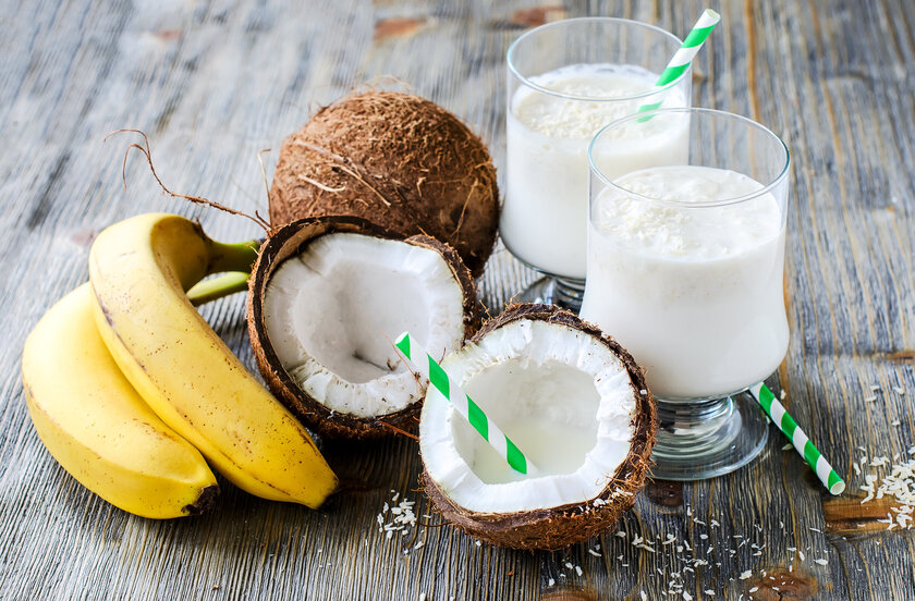 Frapê de coco com banana é simples e fácil de fazer; veja a receita!