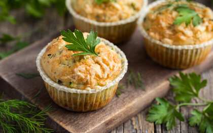 Muffin de tapioca com legumes é opção saborosa para o lanche da tarde ...