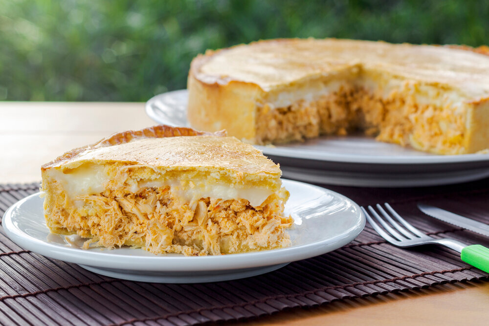 Receita Torta De Liquidificador De Frango Com Requeijão