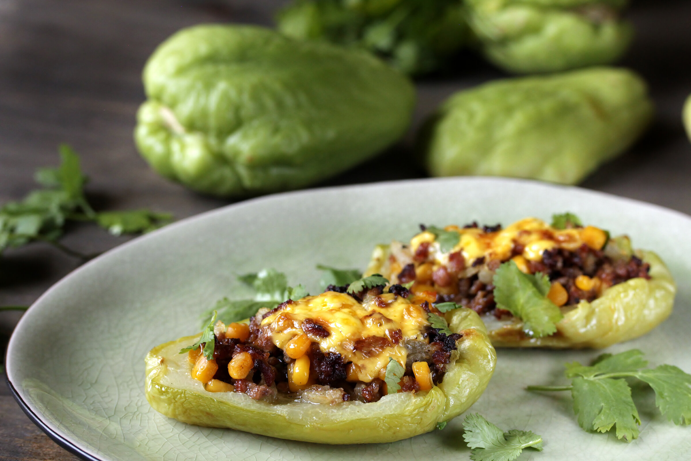 Receita: Chuchu Recheado com Carne Moída