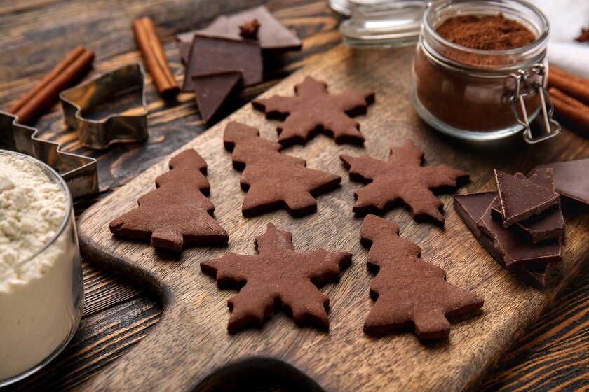 Receita: aprenda a fazer um delicioso biscoito de Natal de chocolate