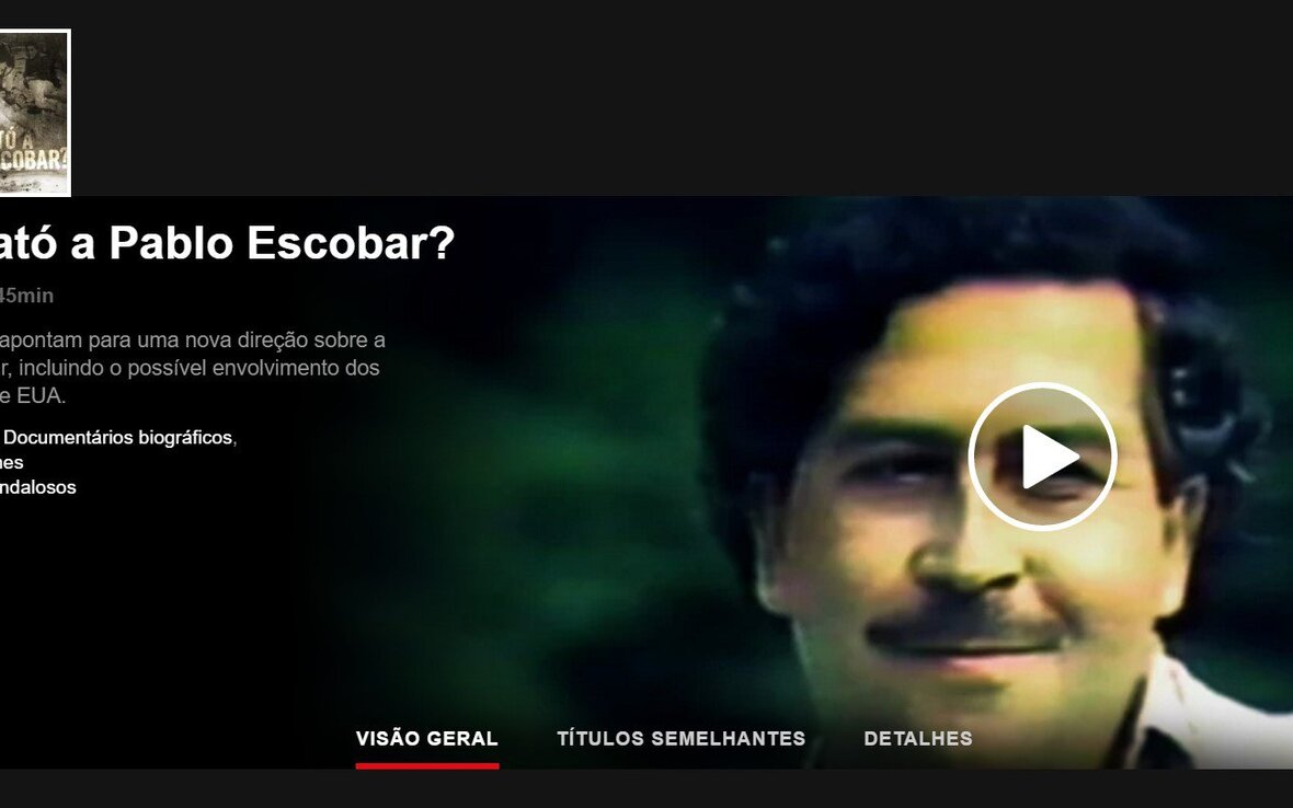 Séries e documentários sobre Pablo Escobar para assistir na Netflix