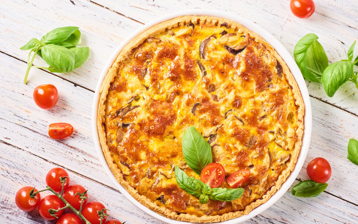 Receita de quiche de cream craker e legumes é simples e fácil de fazer ...