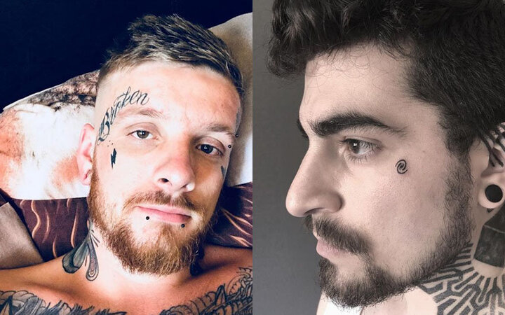 30 fotos inspiradoras de tatuagens no rosto